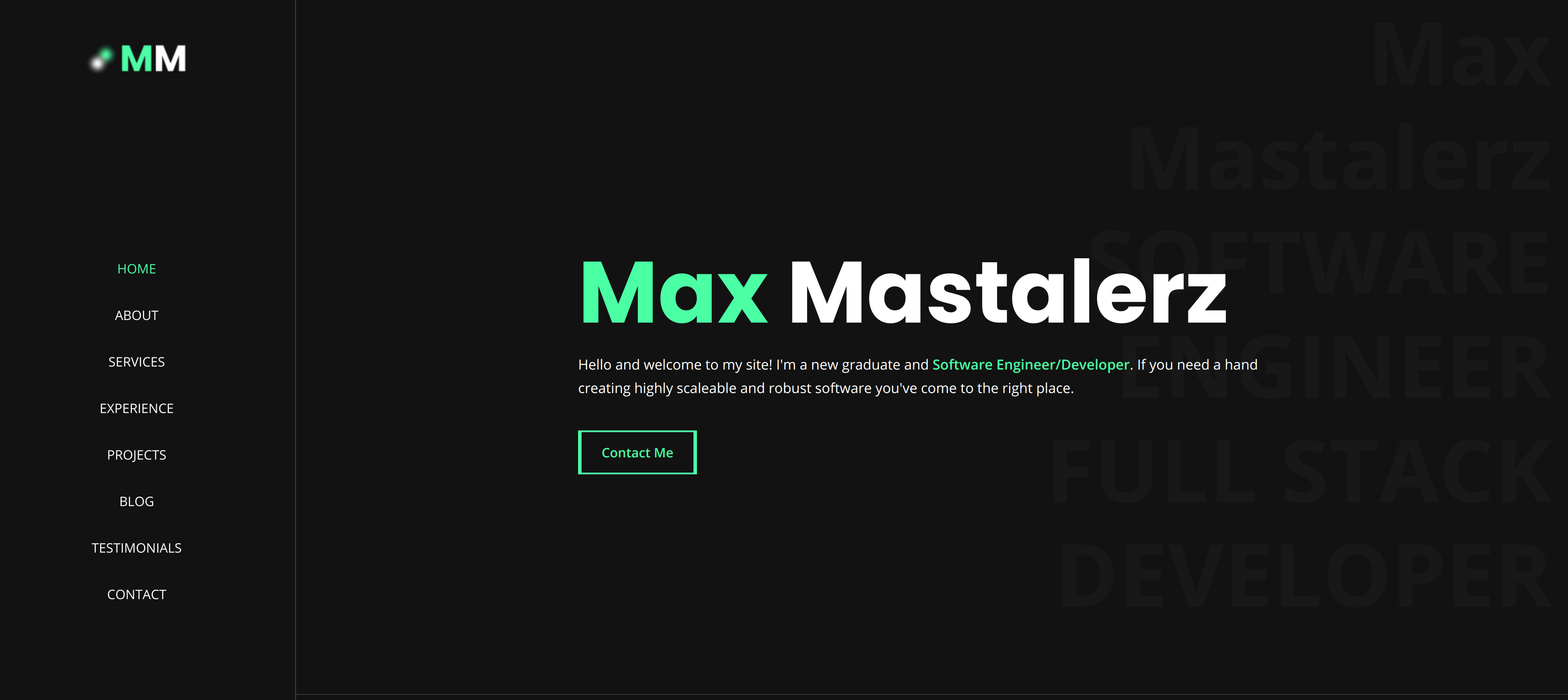 Home | Max Mastalerz - Developer for hire in Burlington